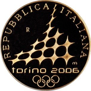 Italian Gold 50 Euro "XX Winter Olympics Games 2006 Turin" 2005 KM# 270 ...