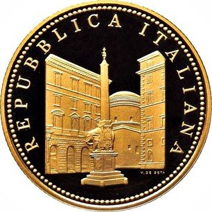 Italian Gold 50 Euro "Fauna In Art. Elephant and Obelisk" 2014 KM# 370 ...