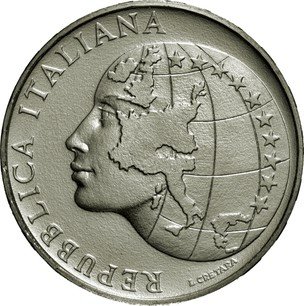 Italian Silver 500 Lira "Italian Presidency of the European Community ...