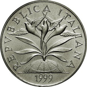 Italian Silver 5000 Lira "The Solidarity and the Earth" 1999 KM# 197 ...