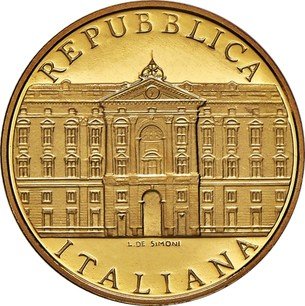 Italian Gold 50000 Lira "250th Anniversary of the Reggia di Caserta ...