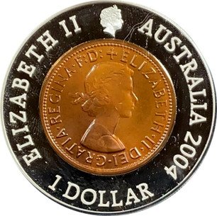Australian 1 Dollar "Last Australian Penny" 2004 KM# 725 | coinscatalog.NET