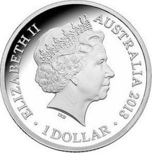 Australian 1 Oz Silver 1 Dollar "Saltwater Crocodile - Bindi" 2013 KM ...