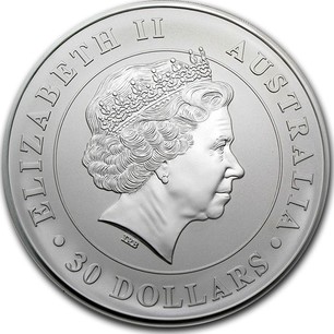 Australian 1 Kilo Silver 30 Dollars "Australian Koala" 2013 KM# 1981 ...
