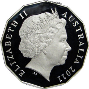 Australian Silver 50 Cents "Royal Wedding - William and Kate" 2011 KM ...