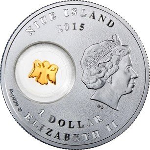 Niuean Silver 1 Dollar "Angel of Luck" 2015 | coinscatalog.NET