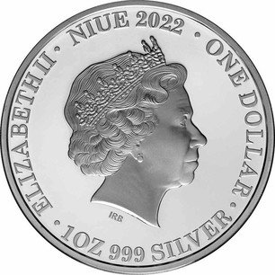 Niuean 1 Oz Silver One Dollar "Earth. Blue Marble" 2022 | coinscatalog.NET