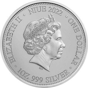 Niuean 1 Oz Silver One Dollar "Puma vs. Bear" 2022 | coinscatalog.NET