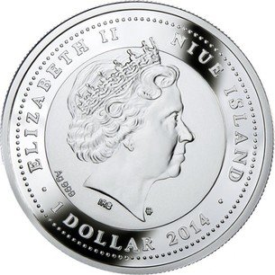 Niuean Silver 1 Dollar "Pygmy Hippopotamus" 2014-2016 | coinscatalog.NET