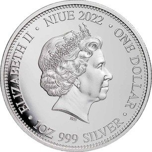 Niuean 1 Oz Silver One Dollar "Shark vs. Crocodile" 2022 | coinscatalog.NET