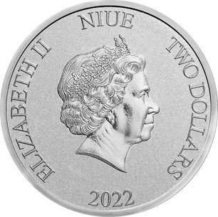 Niuean 1 Oz Silver Two Dollars "Lady and the Tramp" 2022 | coinscatalog.NET