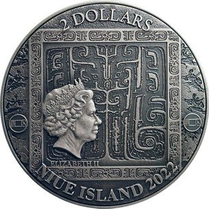 Niuean Silver plated Copper 2 Dollars "Ma Chao" 2022 | coinscatalog.NET
