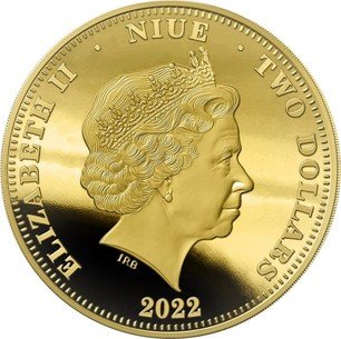 Niuean Gold plated Copper-Nickel Two Dollars "Elizabeth II - Phar Lap ...