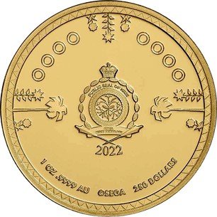 Niuean 1 Oz Gold 250 Dollars "Sonic the Hedgehog" 2022 | coinscatalog.NET