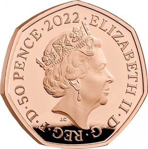 Great Britain Gold 50 Pence "25th Anniversary of Harry Potter Magic ...