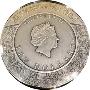 Niuean Silver Ten Dollars "Buffalo" 2014 | coinscatalog.NET