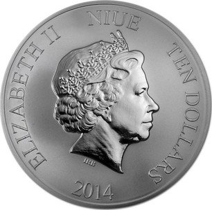 Niuean 5 Oz Silver Ten Dollars "Hawksbill Turtle" 2014-2020 ...
