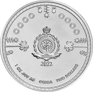 Niuean 1 Oz Silver Two Dollars "Silver Knuckles" 2022 | coinscatalog.NET