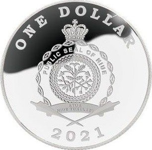 Niuean Silver One Dollar "Lord's Prayer" 2021 | coinscatalog.NET