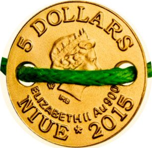 Niuean Gold 5 Dollars "Elephant" 2015-2016 | coinscatalog.NET