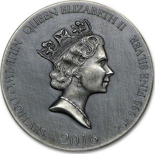 Niuean 2 Oz Silver Two Dollars "Valley of Dry Bones" 2016 ...