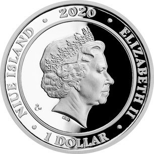 Niuean Silver 1 Dollar "Infant Jesus of Prague" 2020 | coinscatalog.NET