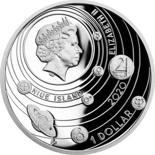 Niuean Silver 1 Dollar "Mars" 2020 | coinscatalog.NET