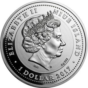 Niuean Silver 1 Dollar "Tarpan" 2017 | coinscatalog.NET