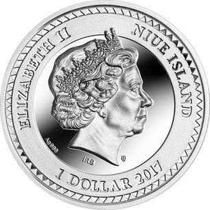 Niuean Silver 1 Dollar "Wisdom" 2017 | coinscatalog.NET