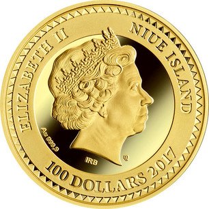 Niuean Gold 100 Dollars "The World of Your Soul" 2017 | coinscatalog.NET