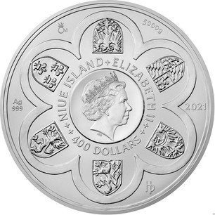 Niuean 5 Kilo Silver 400 Dollars "King Charles IV. Emperor and Diplomat ...