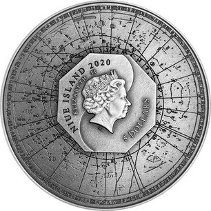 Niuean Silver plated Copper 5 Dollars "Azure Dragon of the East" 2020 ...