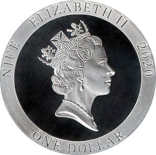 Niuean 1 Oz Silver One Dollar "Lotus" 2020 | coinscatalog.NET