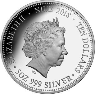 Niuean 5 Oz Silver Ten Dollars "Great Barrier Reef" 2018 | coinscatalog.NET