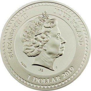 Niuean Silver 1 Dollar "Daisy" 2019 | coinscatalog.NET