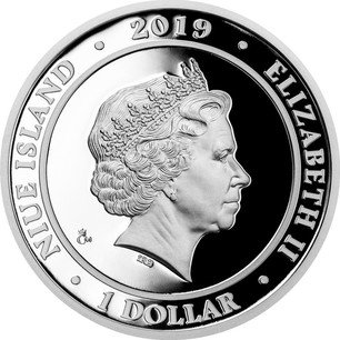 Niuean Silver 1 Dollar "UFO Bratislava" 2019 | coinscatalog.NET