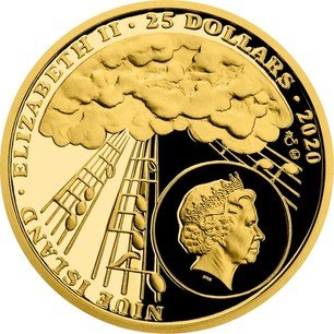 Niuean Gold 25 Dollars "Ludwig van Beethoven" 2020 | coinscatalog.NET