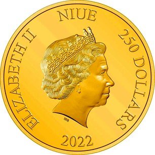 Niuean 1 Oz Gold 250 Dollars "Batman DC" 2022 | coinscatalog.NET