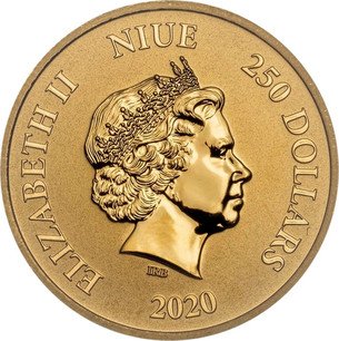 Niuean 1 Oz Gold 250 Dollars "Yellow Snake" 2020 | coinscatalog.NET