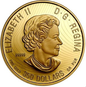 Canadian 1 Oz Gold 350 Dollars "Klondike Rush. Prospecting for Gold ...