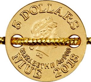 Niuean Gold 5 Dollars "Angel" 2018 | coinscatalog.NET