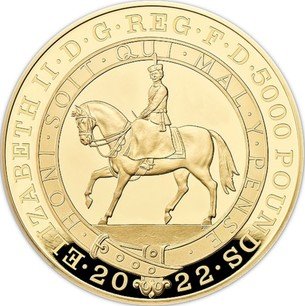 Great Britain Gold 5000 Pounds "Platinum Jubilee" 2022 | coinscatalog.NET