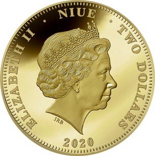 Niuean Gold plated Copper Two Dollars "The Man from Snowy River" 2020 ...