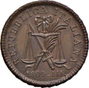 Italian 1/100 Lira 2 Denari "Napoleon Coinage Pattern" 1804 KM# Pn13 ...
