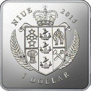 1 Dólar de Plata de Niue "Basílica de Santa María - Retablo de Veit ...