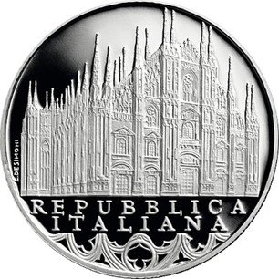 Italian Silver 10 Euro "Milan Cathedral" 2019 | coinscatalog.NET