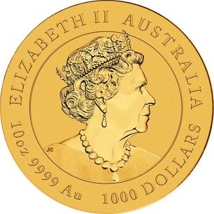 Australian 10 Oz Gold 1000 Dollars "Year of the Rabbit" 2023 ...