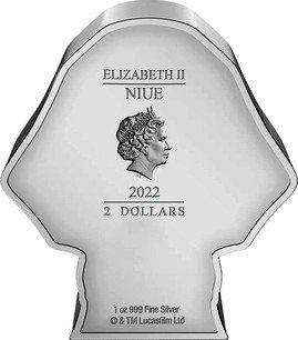 Niuean 1 Oz Silver 2 Dollars "Emperor Palpatine" 2022 | coinscatalog.NET