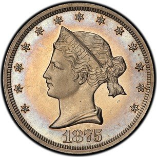 USA 20 centavos "Liberty Token" 1875 | coinscatalog.NET