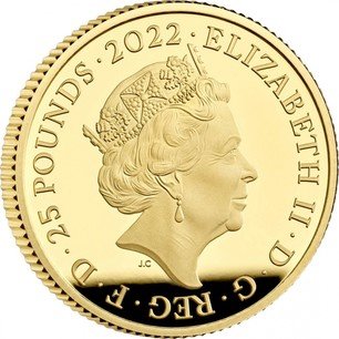 Great Britain Gold 25 Pounds "Hogwarts Express" 2022 | coinscatalog.NET